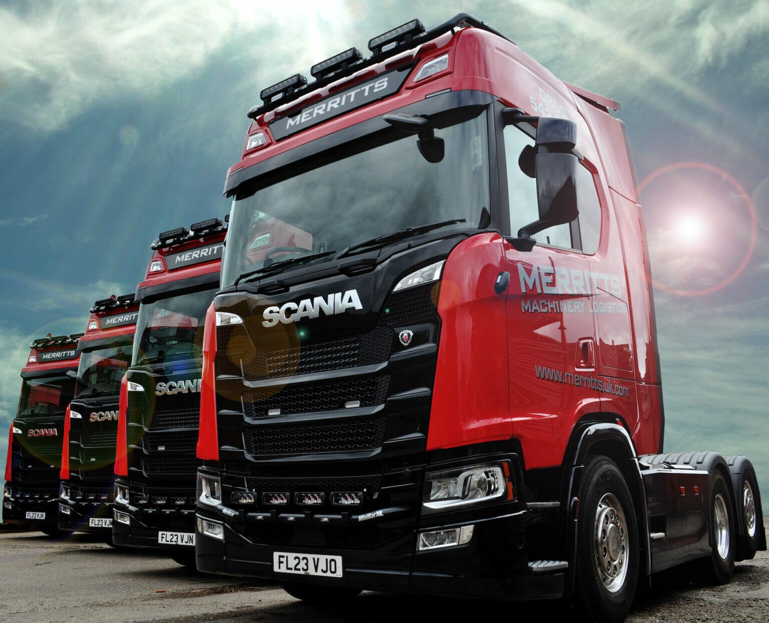 4 Scania Tractor Units | Merritts Heavy Machinery Moving