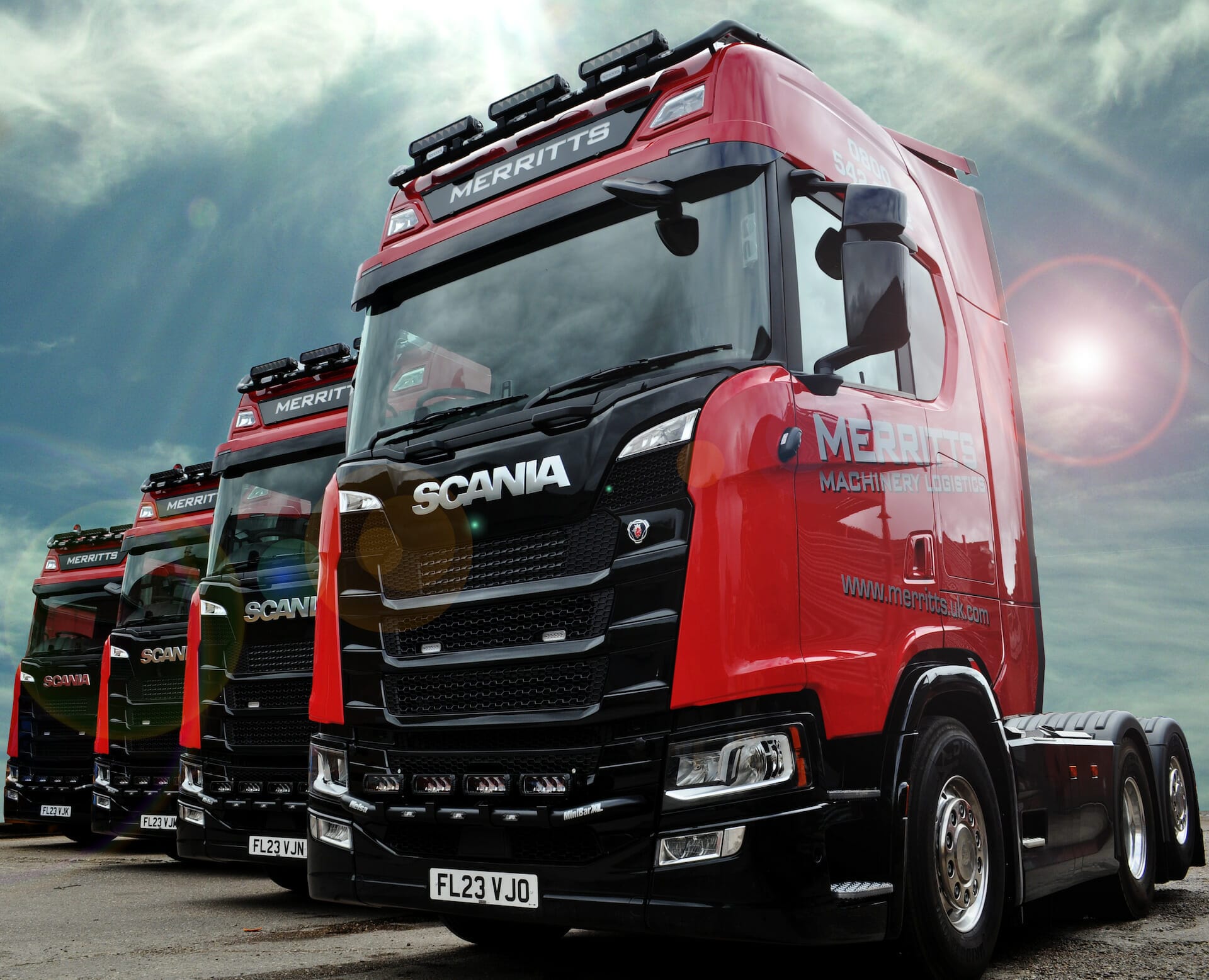 4 Scania Tractor Units | Merritts Heavy Machinery Moving